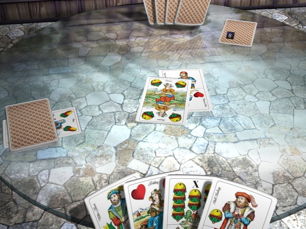 Schnapsen - The Royal Club, kostenlose Testversion in 3D
